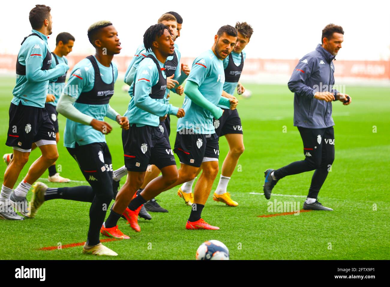 La Turbie, France - May 21, 2021: AS Monaco vs. RC Lens Training ...
