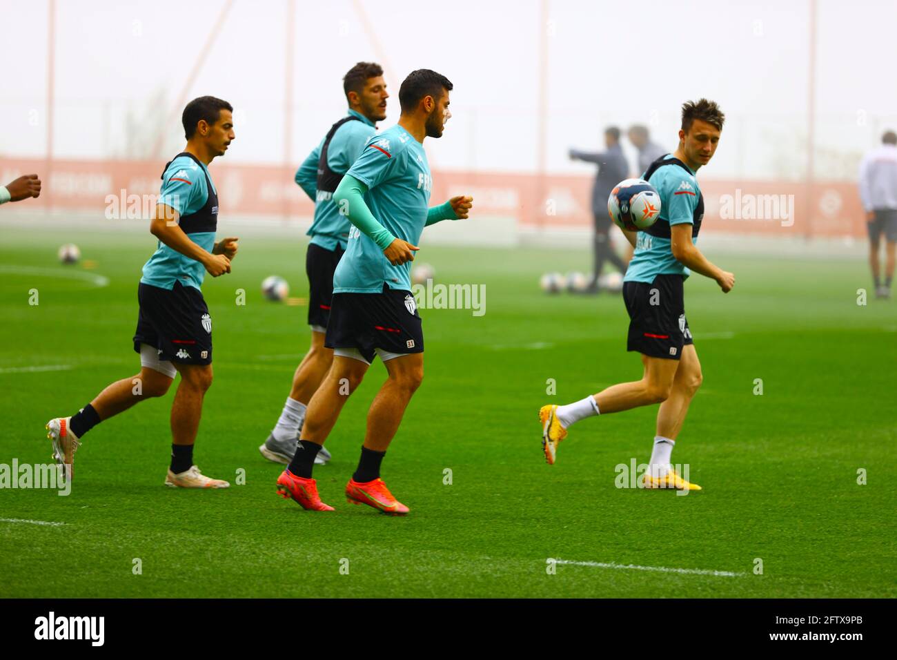 La Turbie, France - May 21, 2021: AS Monaco vs. RC Lens Training ...