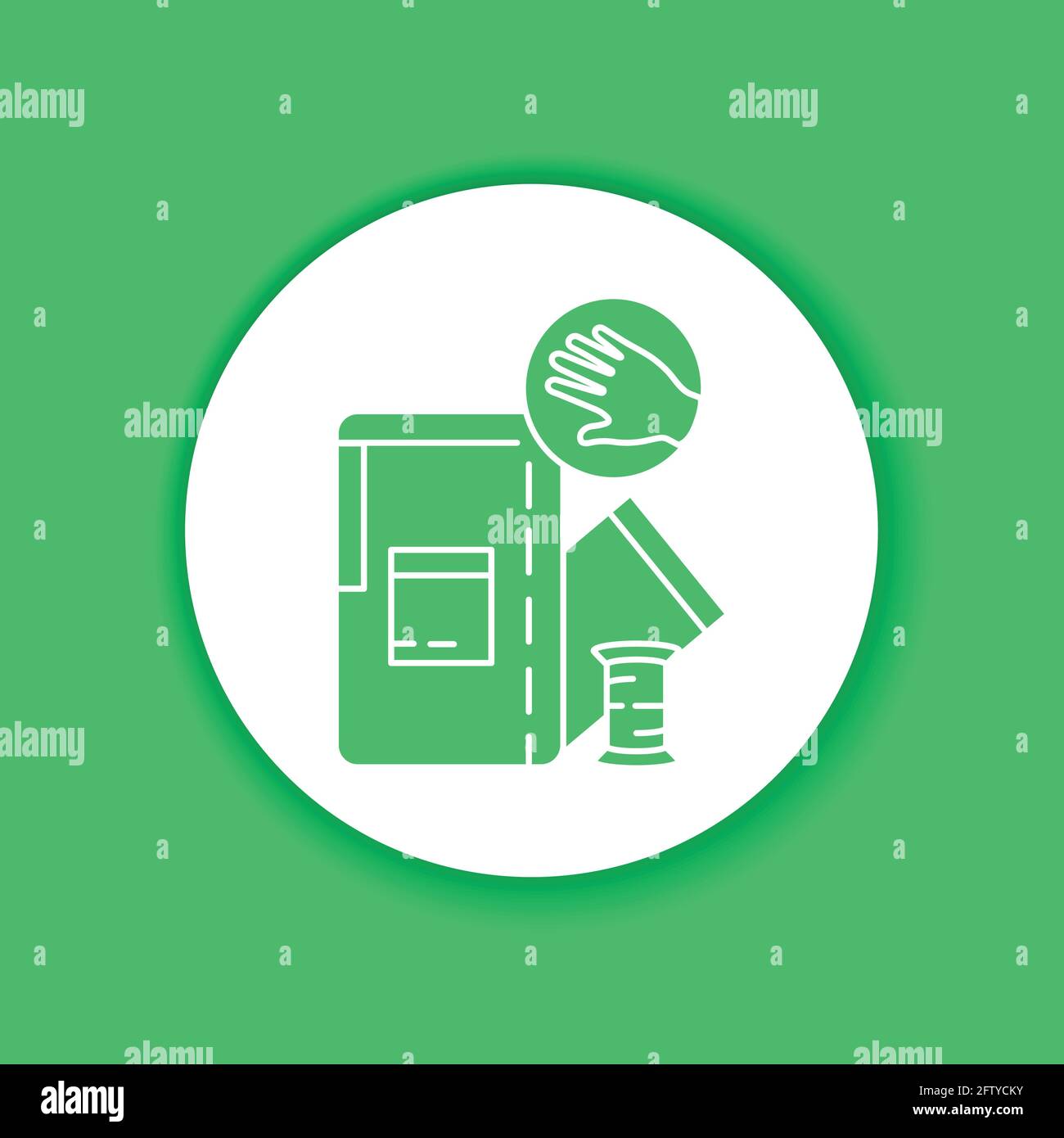 Handmade clothes color glyph icon. Self-made Stock Vector Image & Art ...