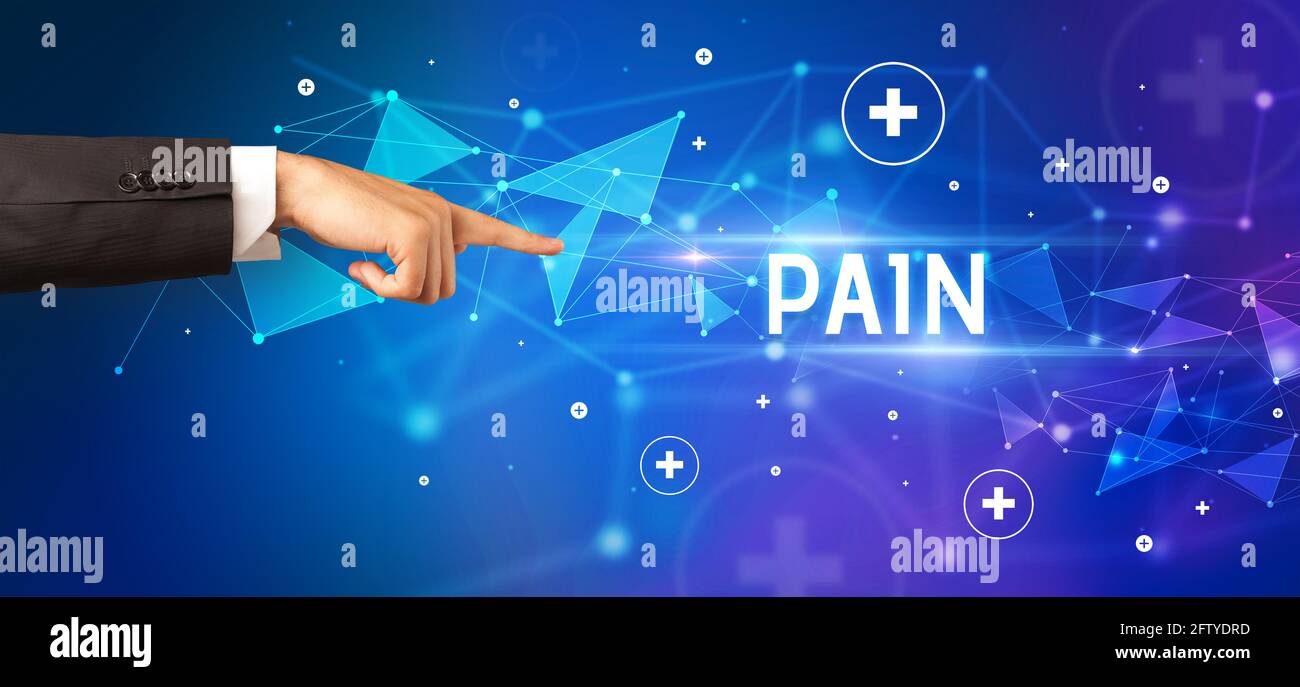 Close-Up of cropped hand pointing Stock Photo - Alamy