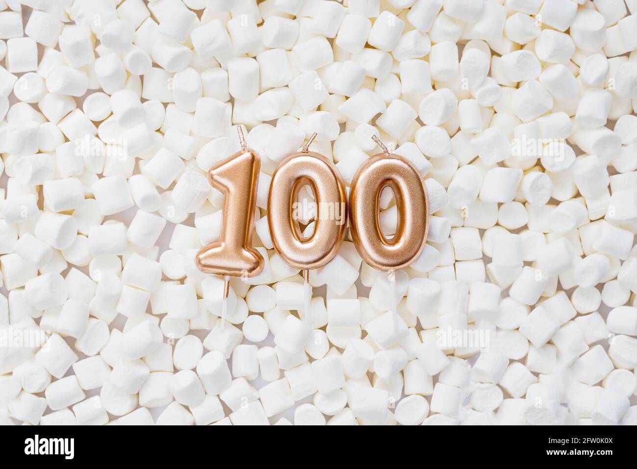 100 followers card. Template for social networks, blogs. Background ...