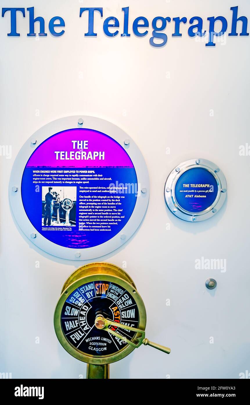 Engine room telegraph hi-res stock photography and images - Alamy