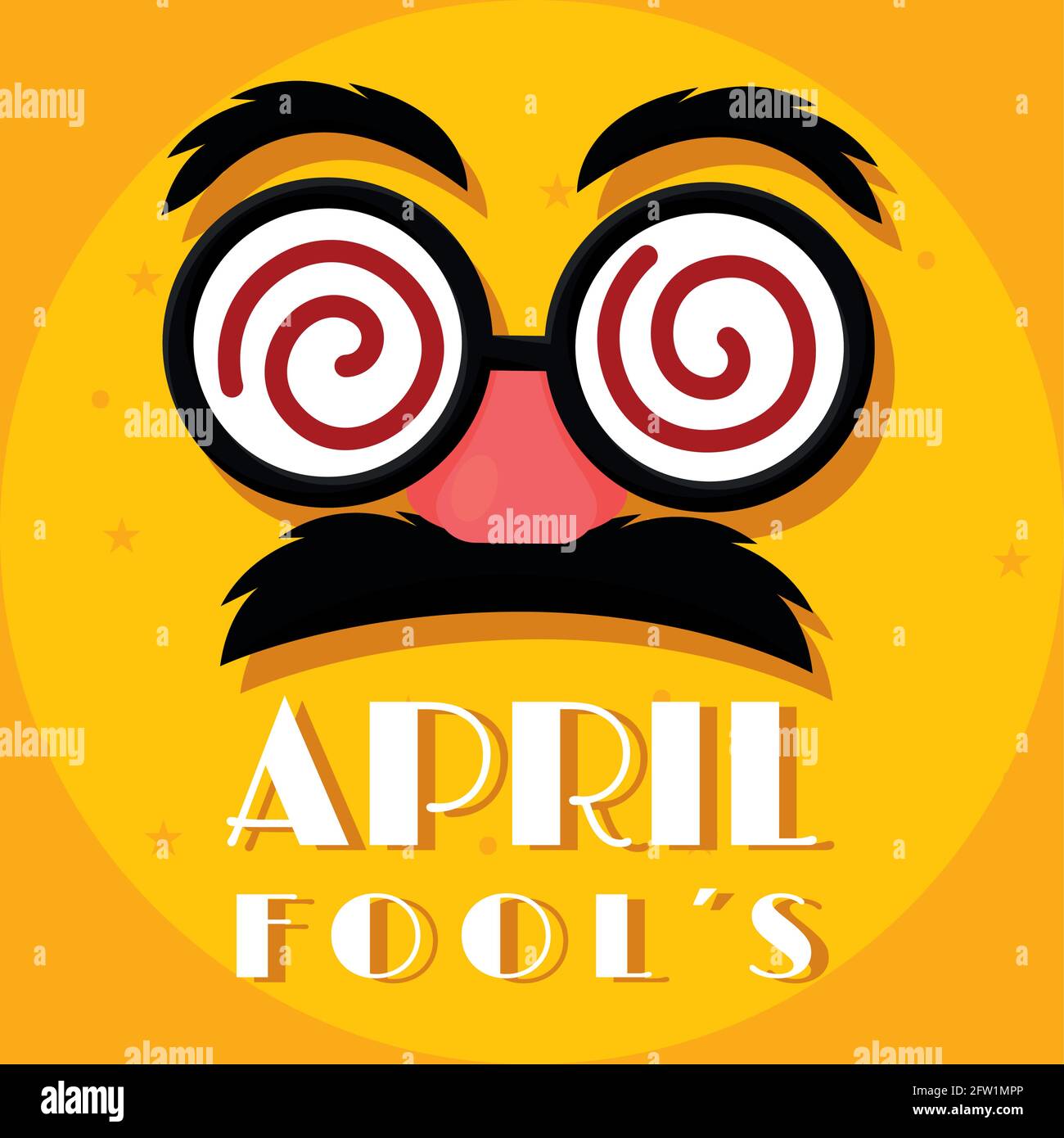 Crazy eyes and nose April fools day Vector Stock Vector Image & Art - Alamy