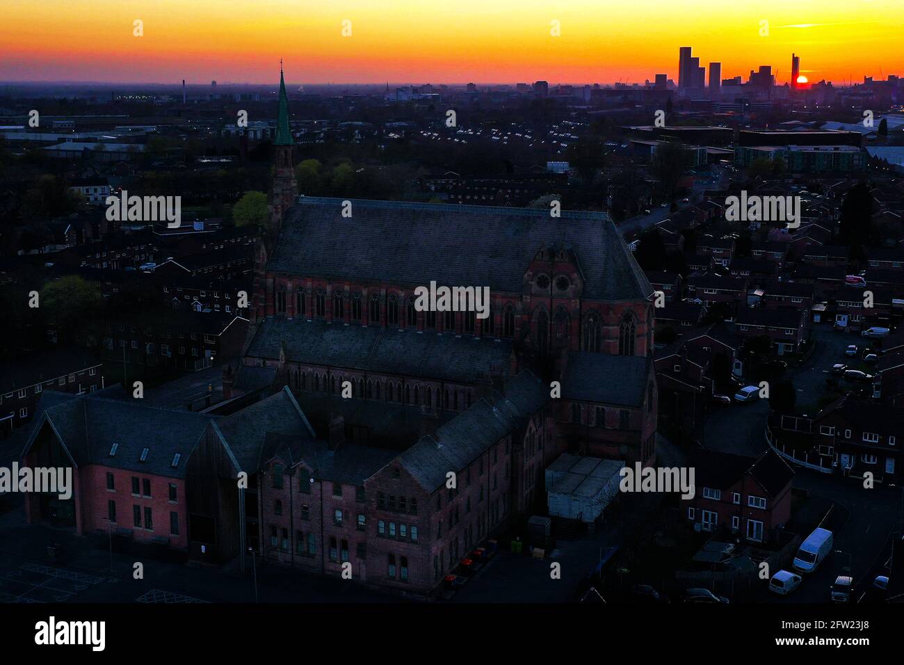 Manchester Skyline Sunset High Resolution Stock Photography and Images ...