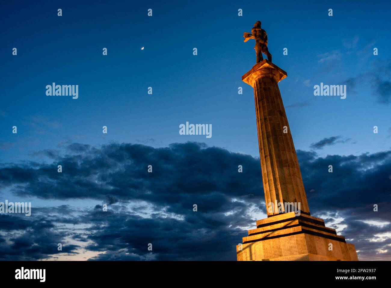 Victor monument, symbol of Belgrade, commemorating Allied victory in ...