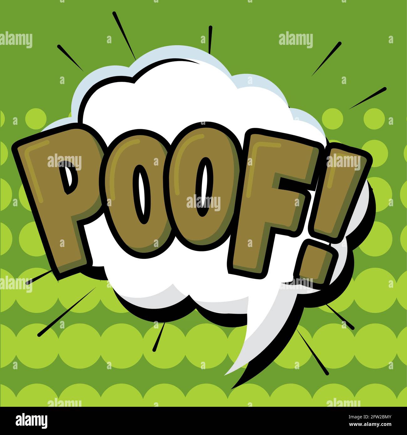 Isolated comic speech Poof cartoon expression Vector Stock Vector Image ...