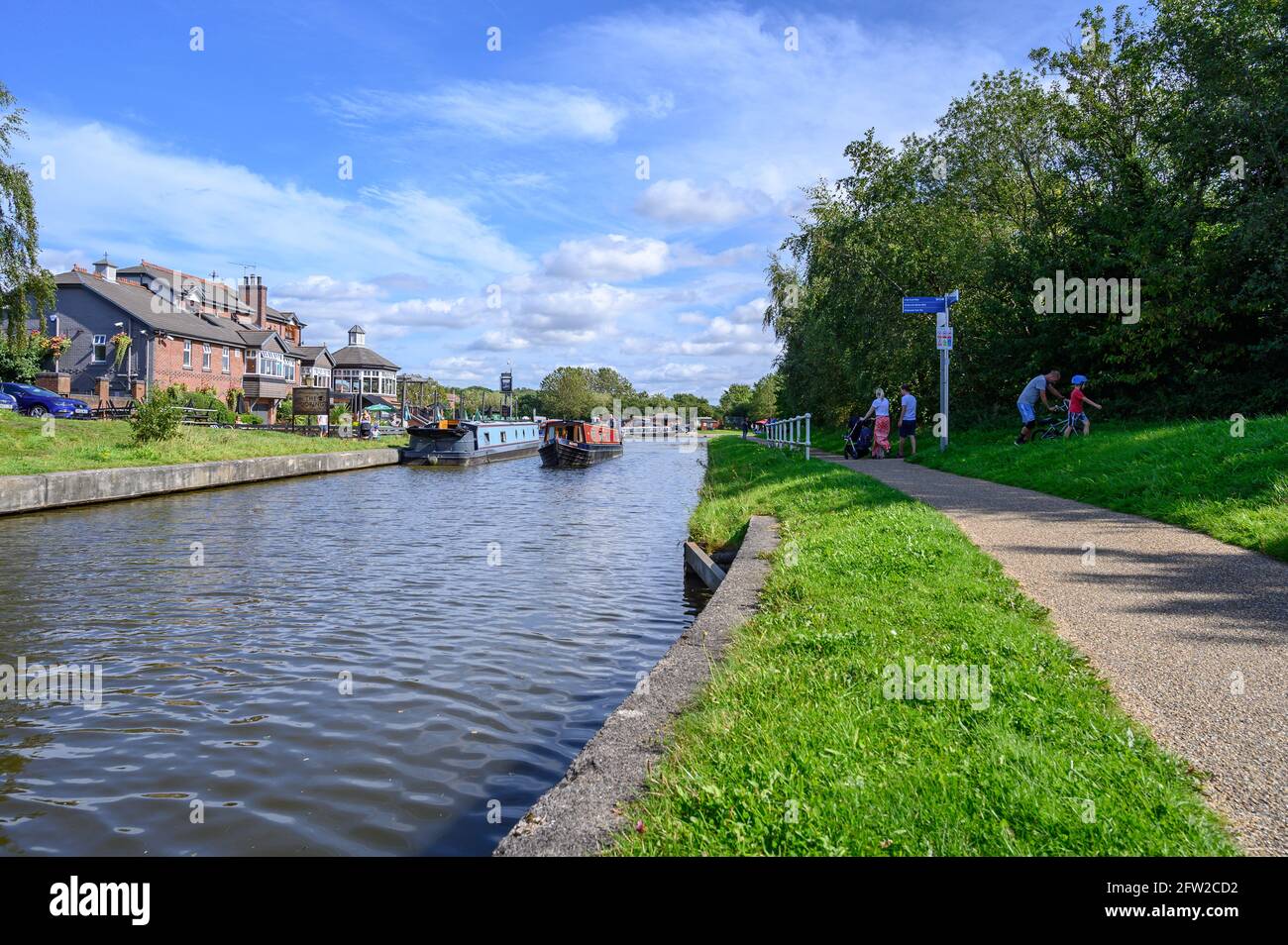 Boothstown Marina improvements, Worsley, Manchester Stock Photo - Alamy