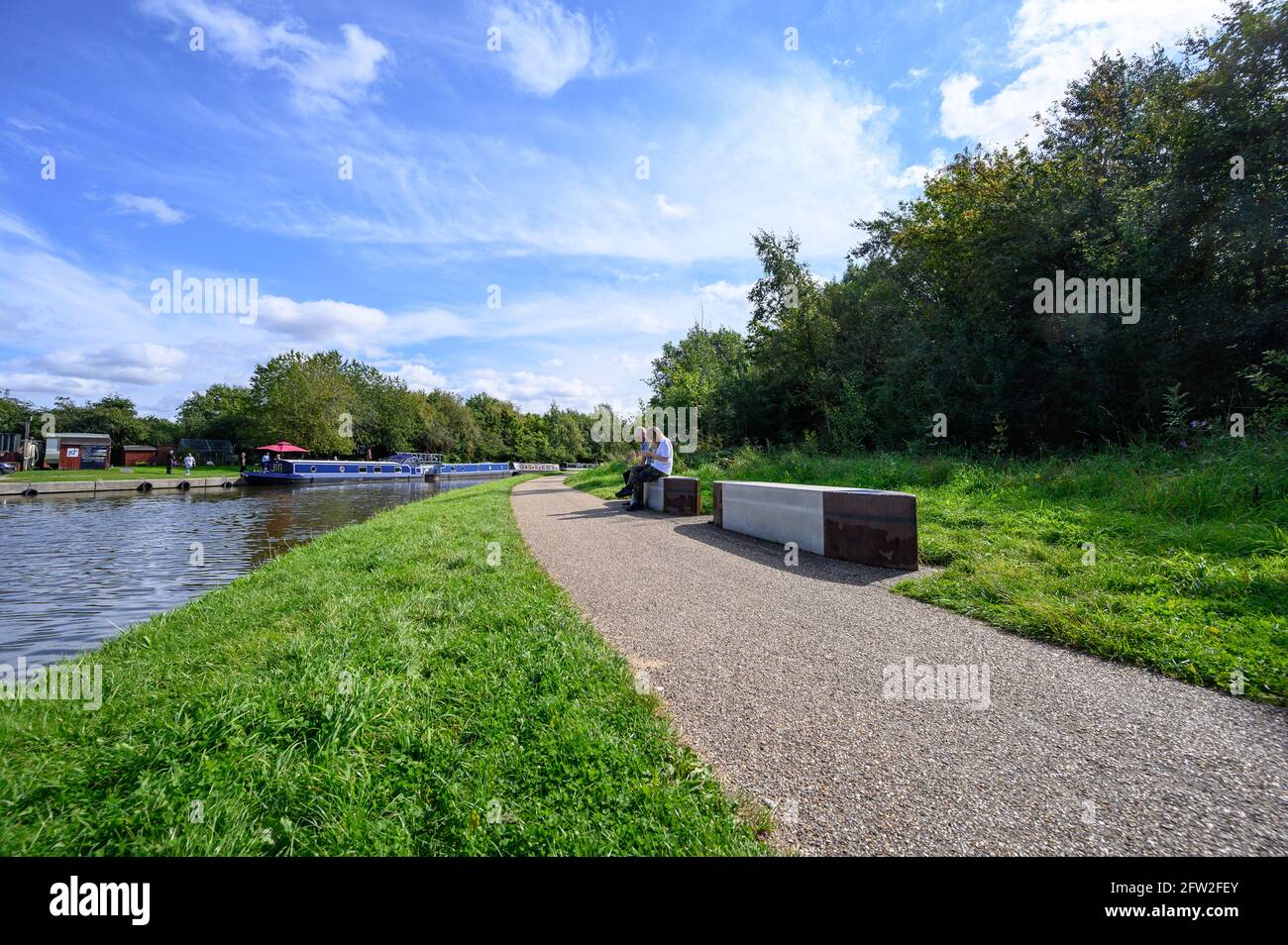 Boothstown Marina improvements, Worsley, Manchester Stock Photo - Alamy