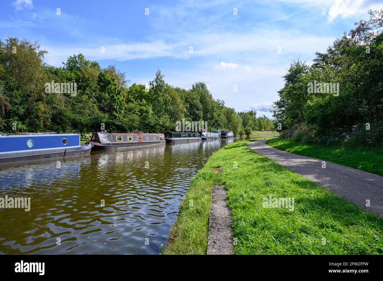 Boothstown Marina improvements, Worsley, Manchester Stock Photo - Alamy
