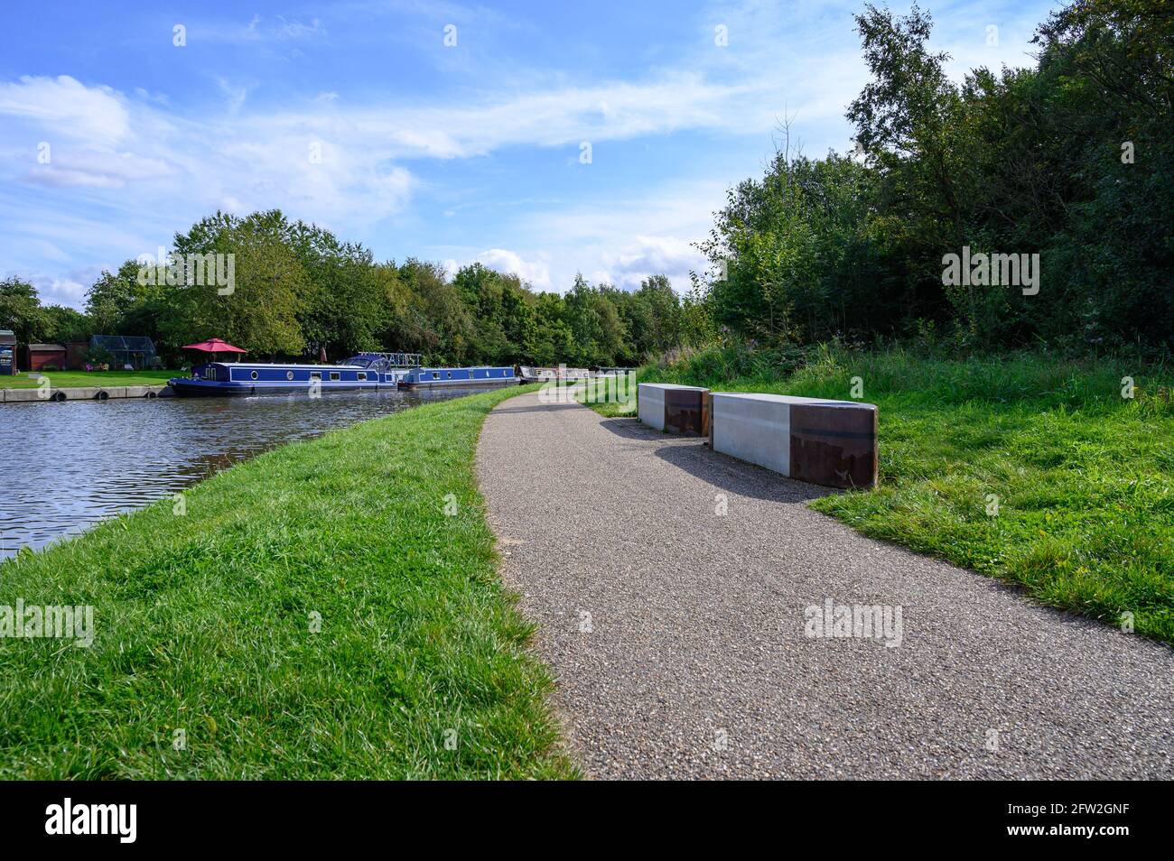 Boothstown Marina improvements, Worsley, Manchester Stock Photo - Alamy