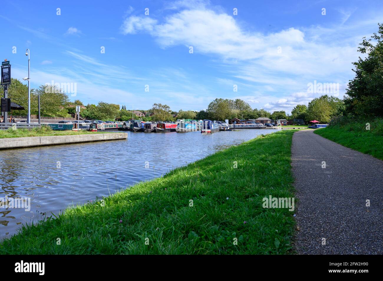 Boothstown Marina improvements, Worsley, Manchester Stock Photo - Alamy