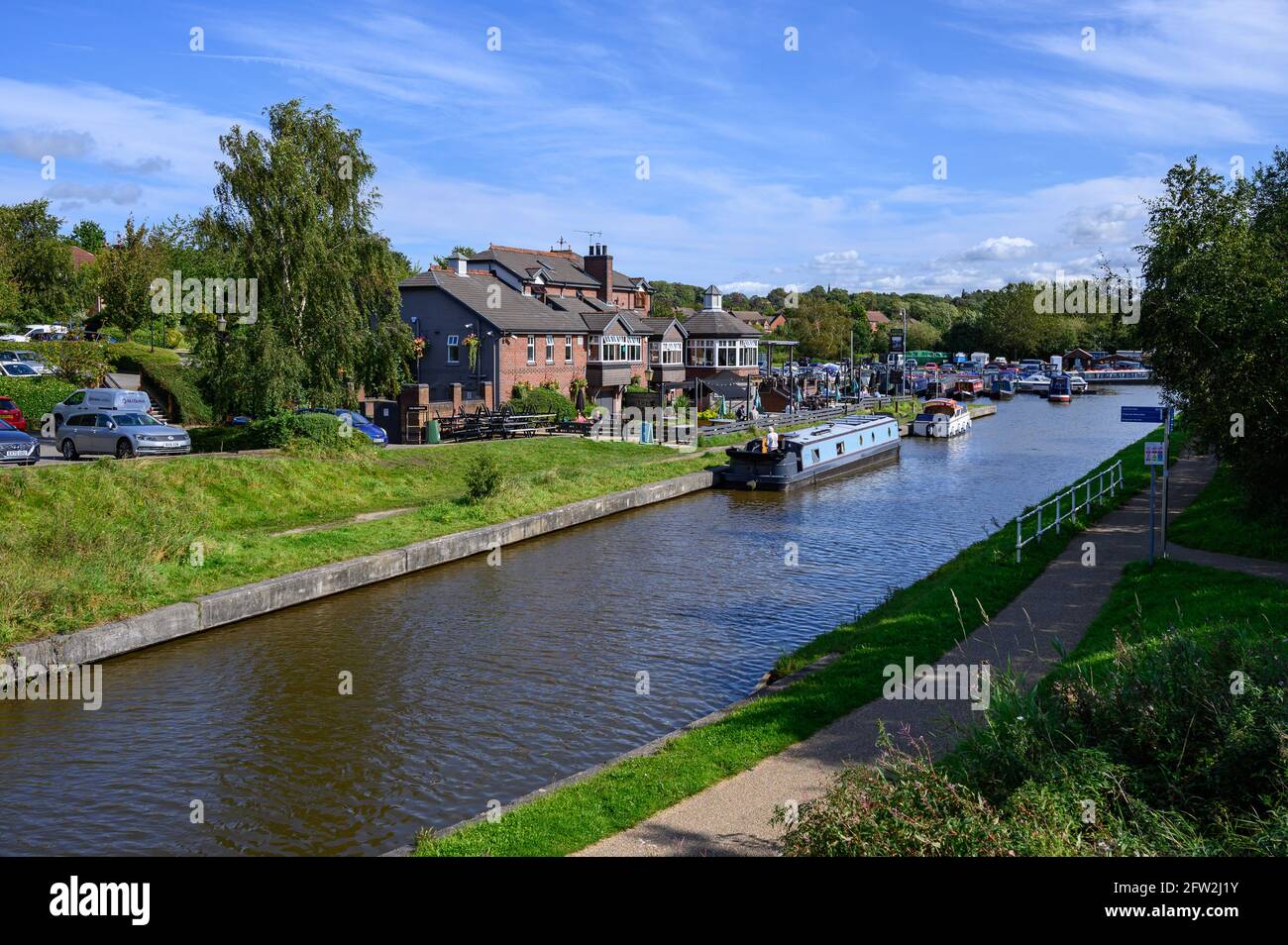 Boothstown Marina improvements, Worsley, Manchester Stock Photo - Alamy