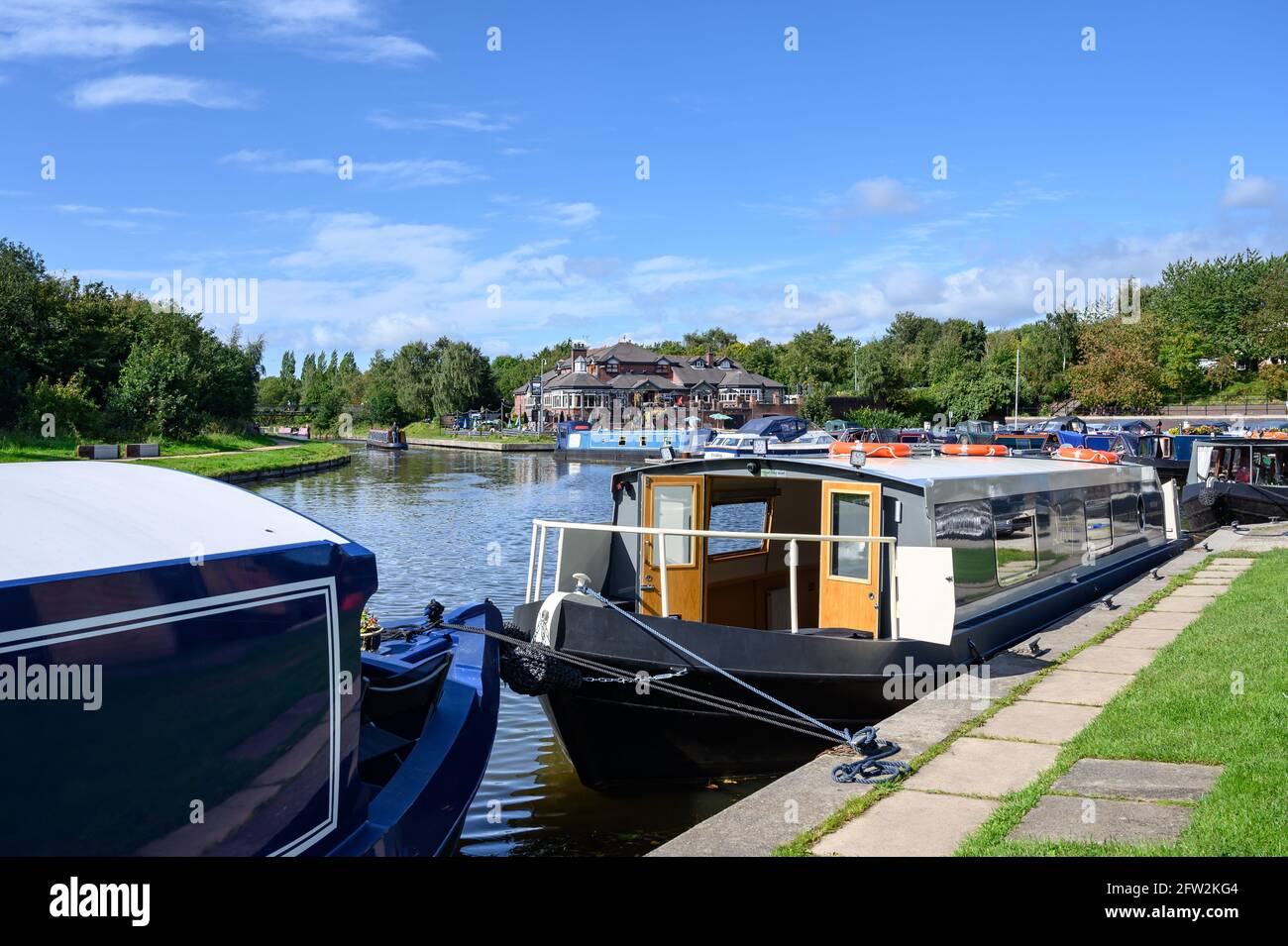 Boothstown Marina improvements, Worsley, Manchester Stock Photo - Alamy