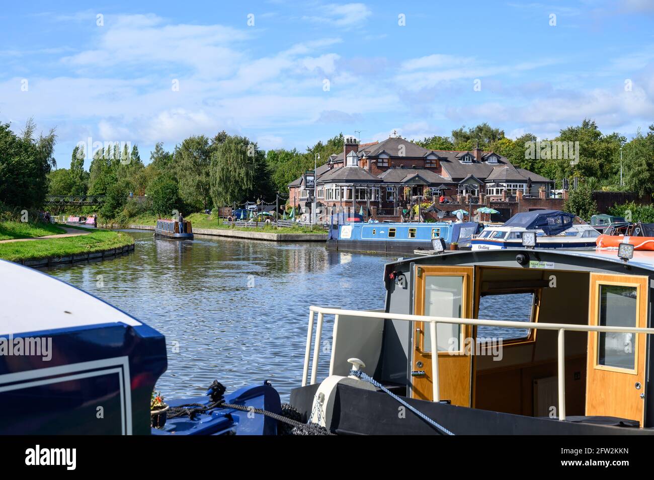 Boothstown Marina improvements, Worsley, Manchester Stock Photo - Alamy