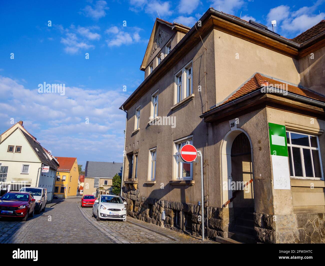 Town hall of Pulsnitz in Saxony Stock Photo - Alamy