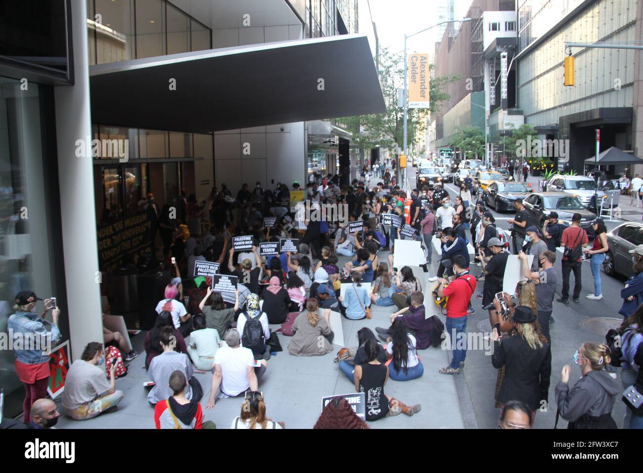 New York, USA. 21st May, 2021. (NEW) Free Palestine Protest in front of ...