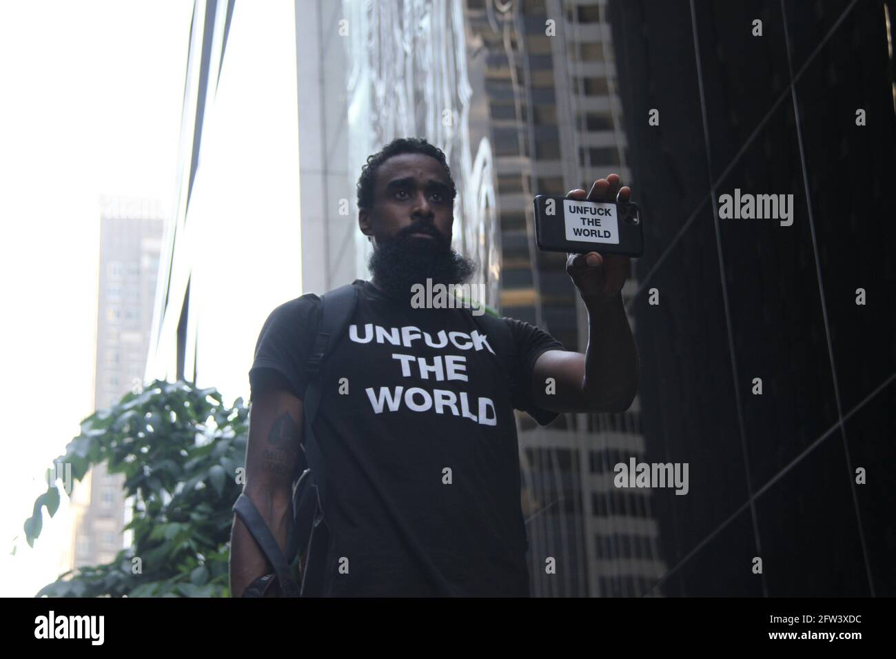 New York, USA. 21st May, 2021. (NEW) Free Palestine Protest in front of ...