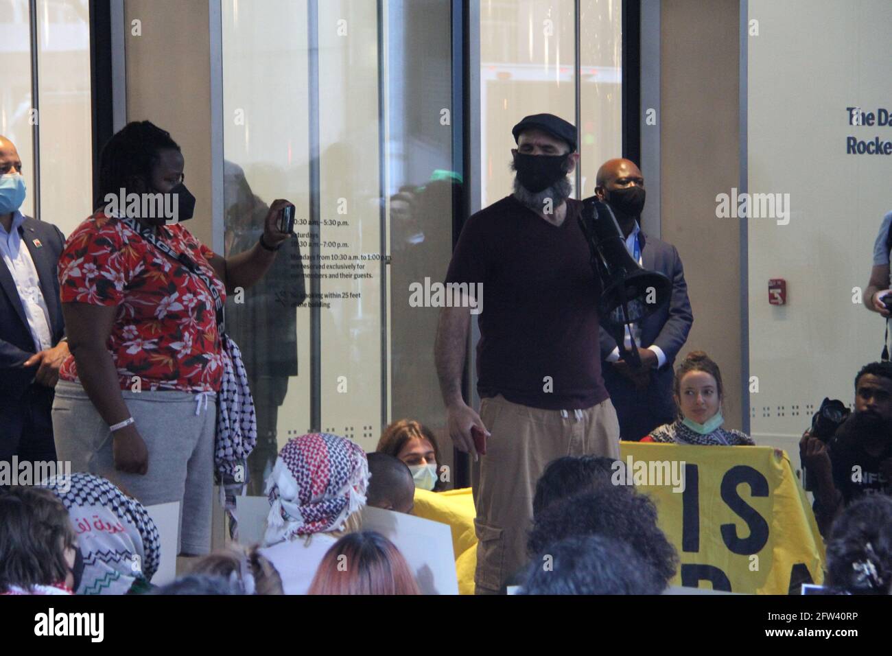 New York, USA. 21st May, 2021. (NEW) Free Palestine Protest in front of ...