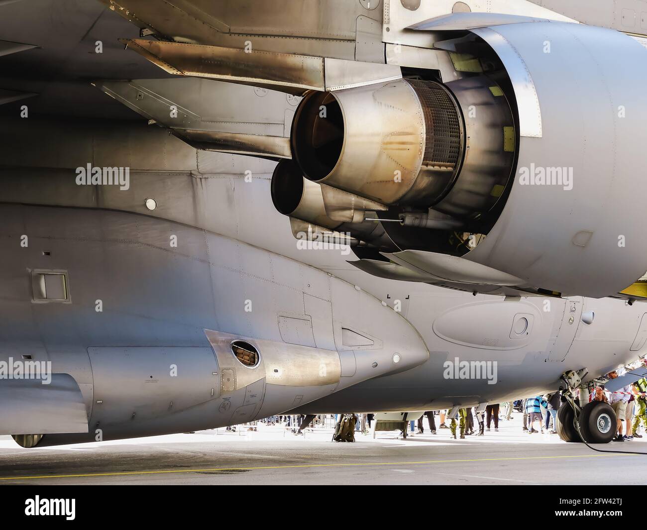 Parts of a airplan transport jet Stock Photo - Alamy