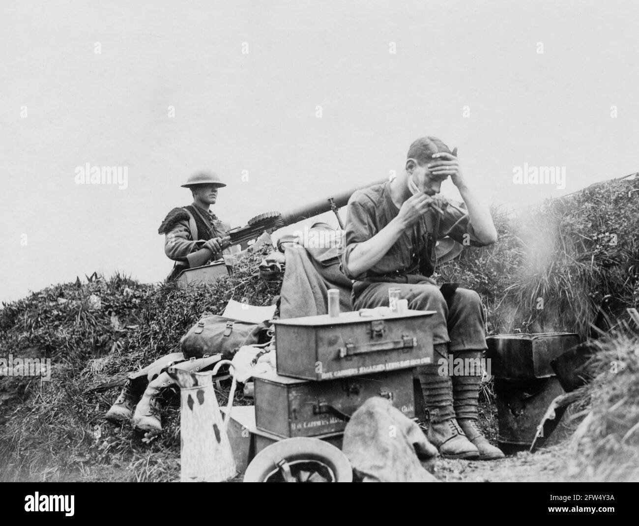 Machine gun world war one hi-res stock photography and images - Alamy