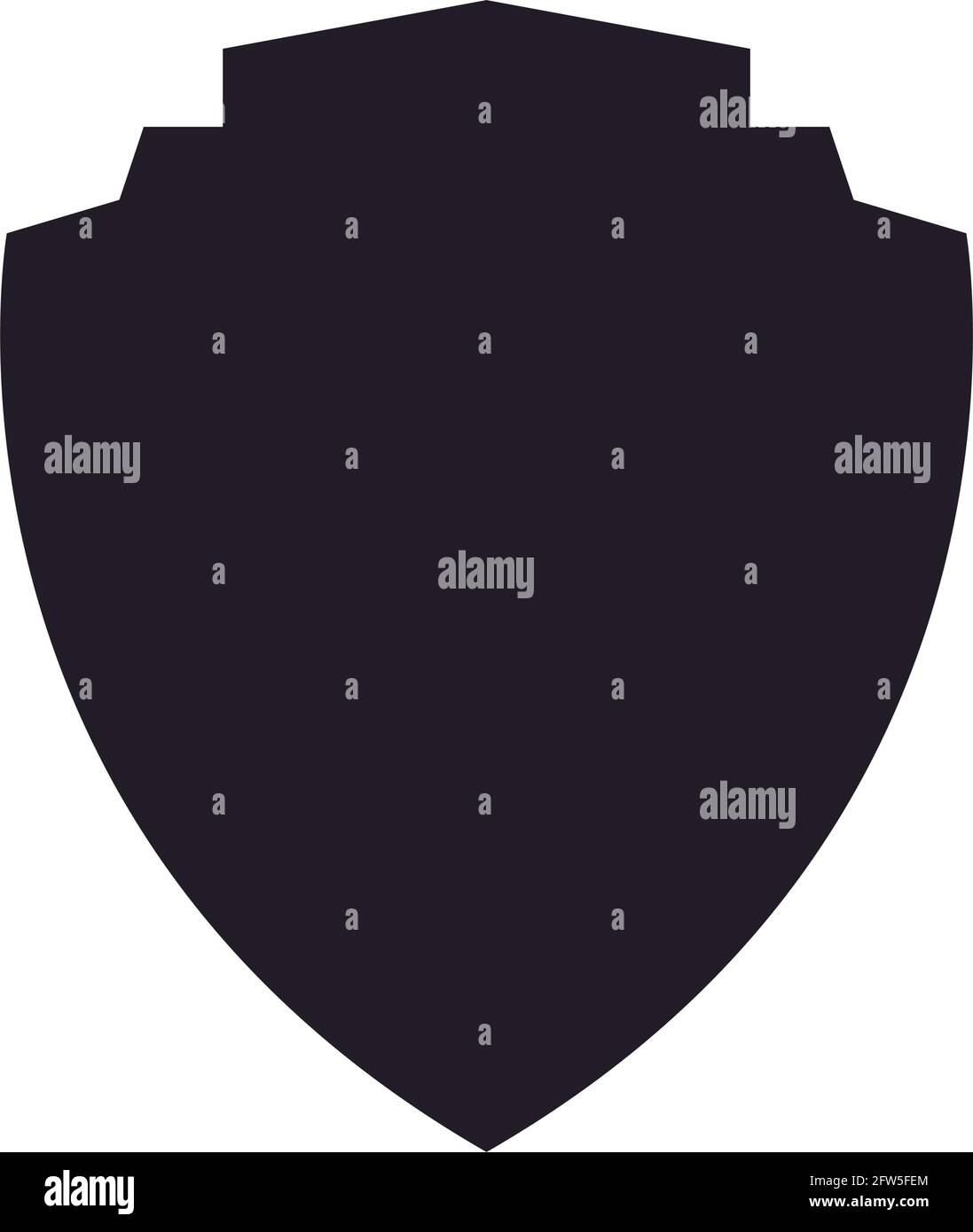 shield emblem silhouette Stock Vector Image & Art - Alamy