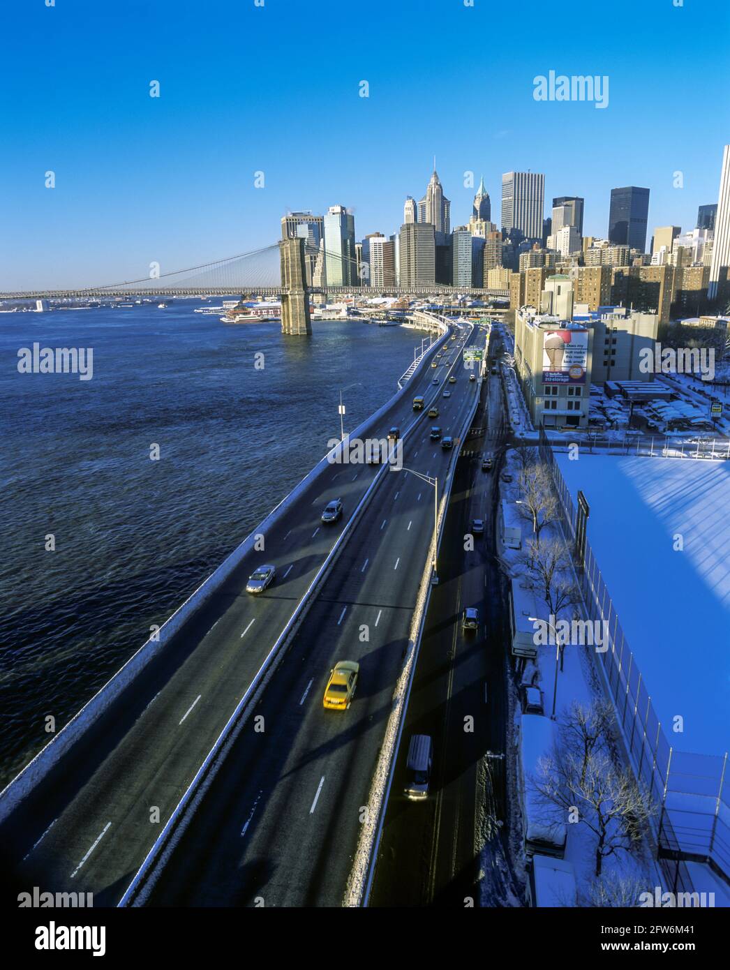 2006 HISTORICAL FDR DRIVE HIGHWAY DOWNTOWN SKYLINE MANHATTAN NEW YORK ...