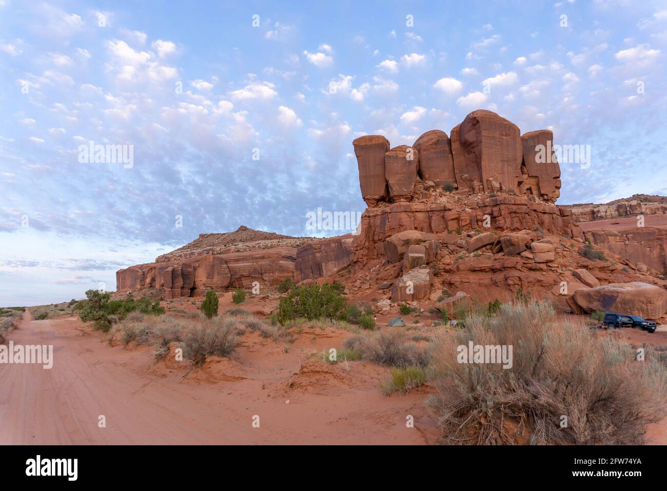 The fingers monument in Moab, Utah Stock Photo - Alamy
