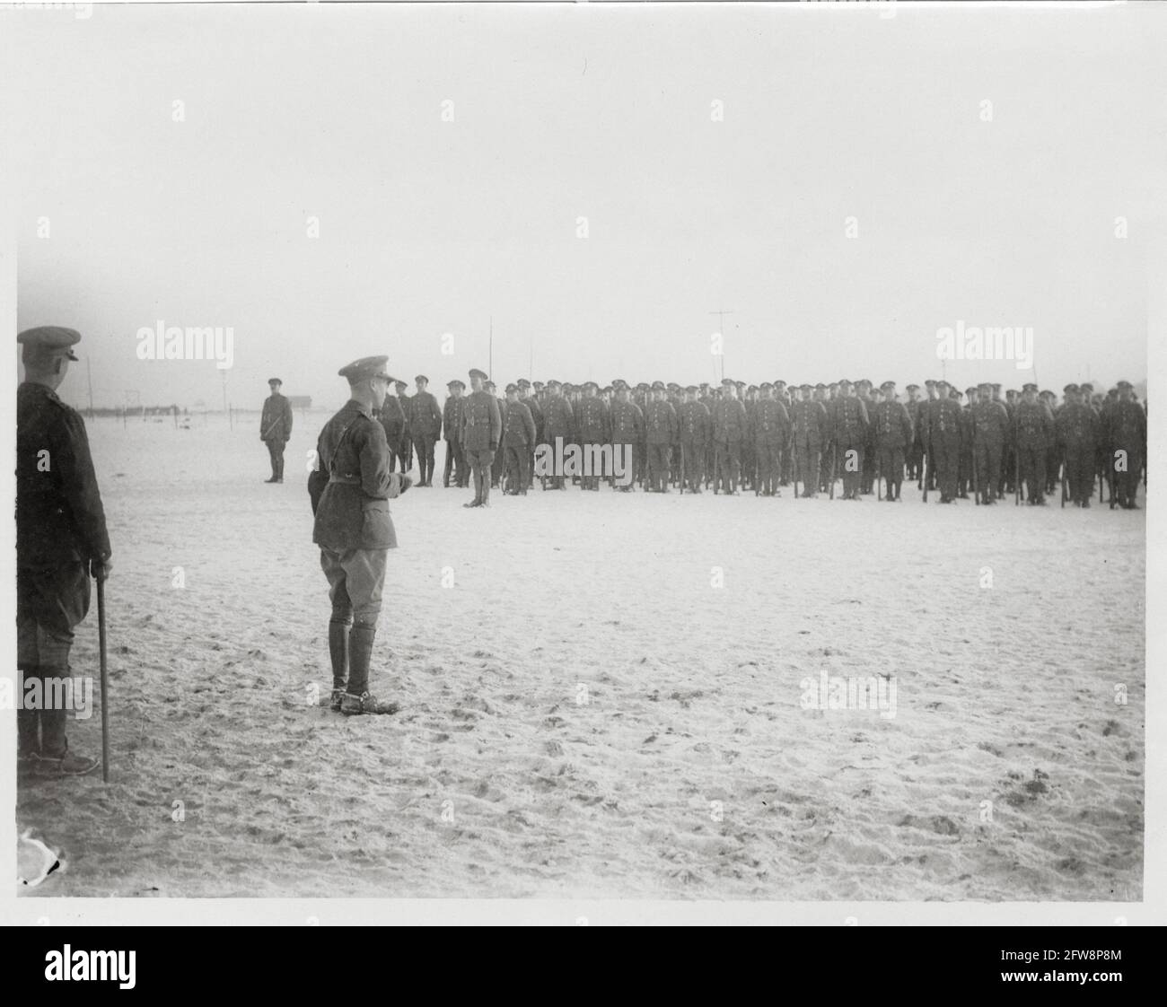 World War One, WWI, Western Front - The Prince of Wales addressing a ...