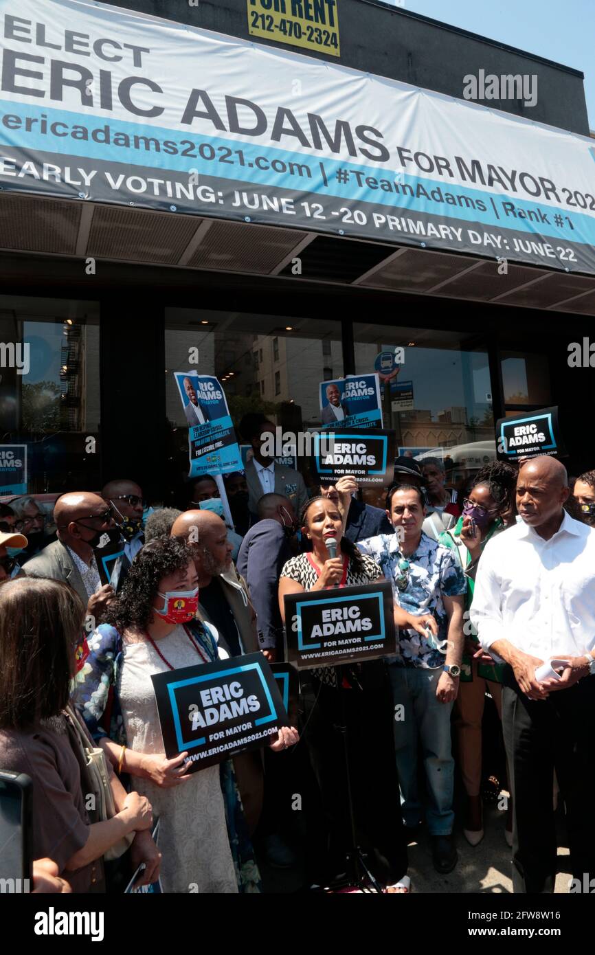 New York, NY, USA. 21st May, 2021. (L-R) New York City Council Member ...