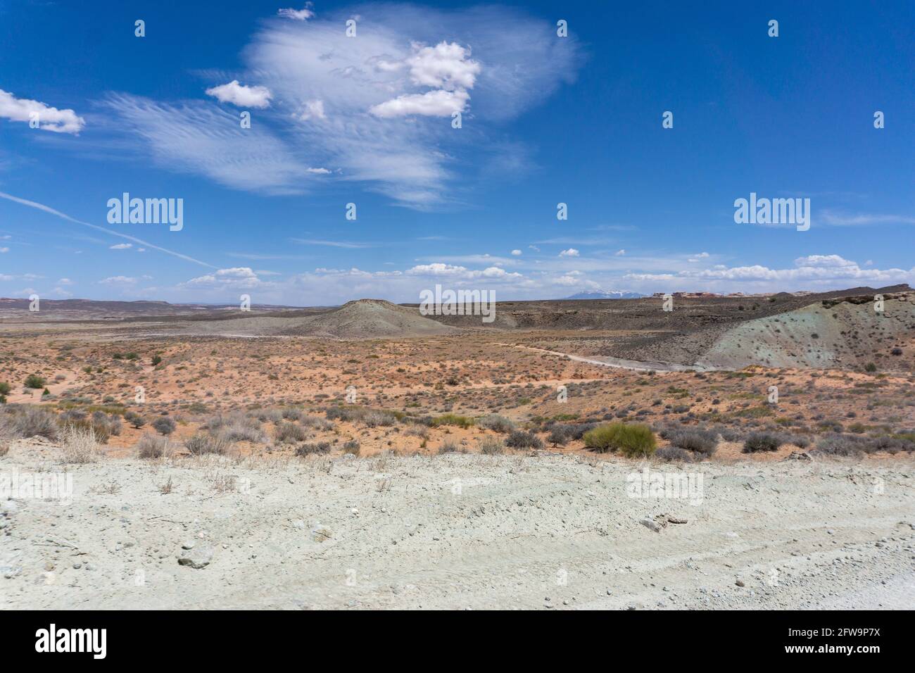 Desert roads in Moab, Utah in spring Stock Photo - Alamy