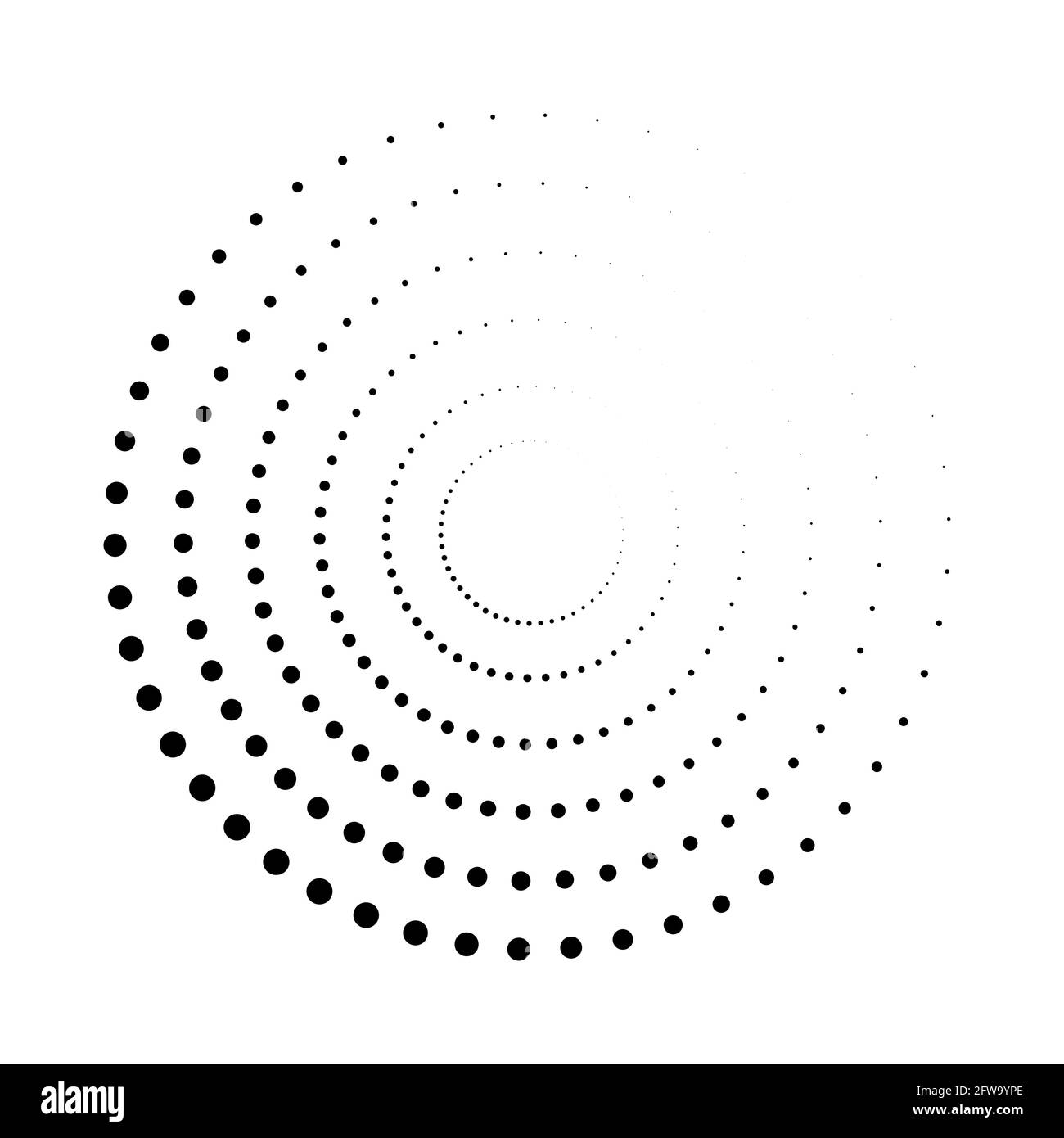 Dot circle pattern vector halftone. Circular burst dot halftone round ...