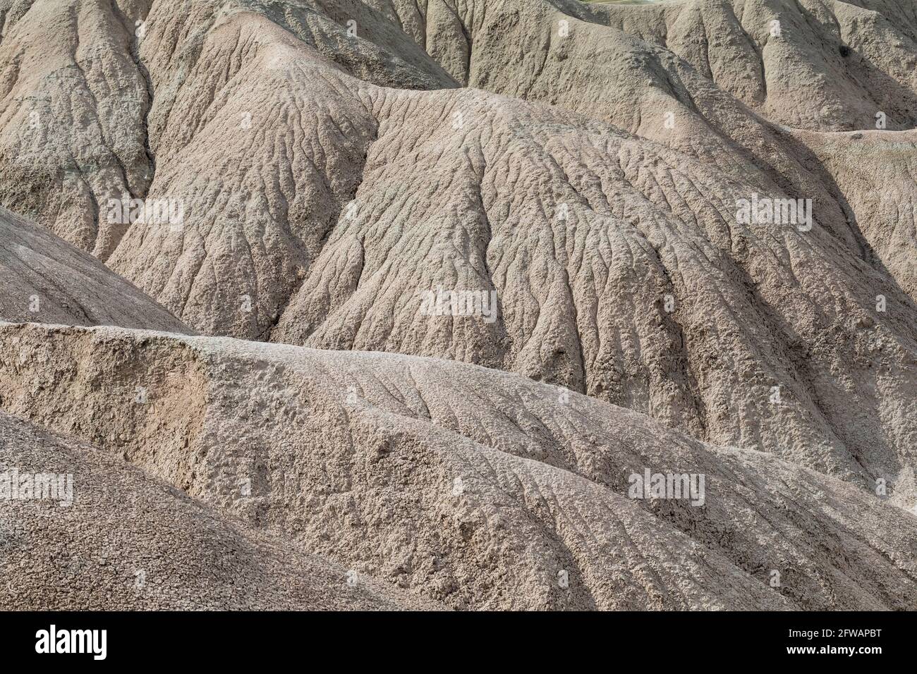 Eroded clay hills of Toadstool Geologic Park, Oglala National Grassland ...