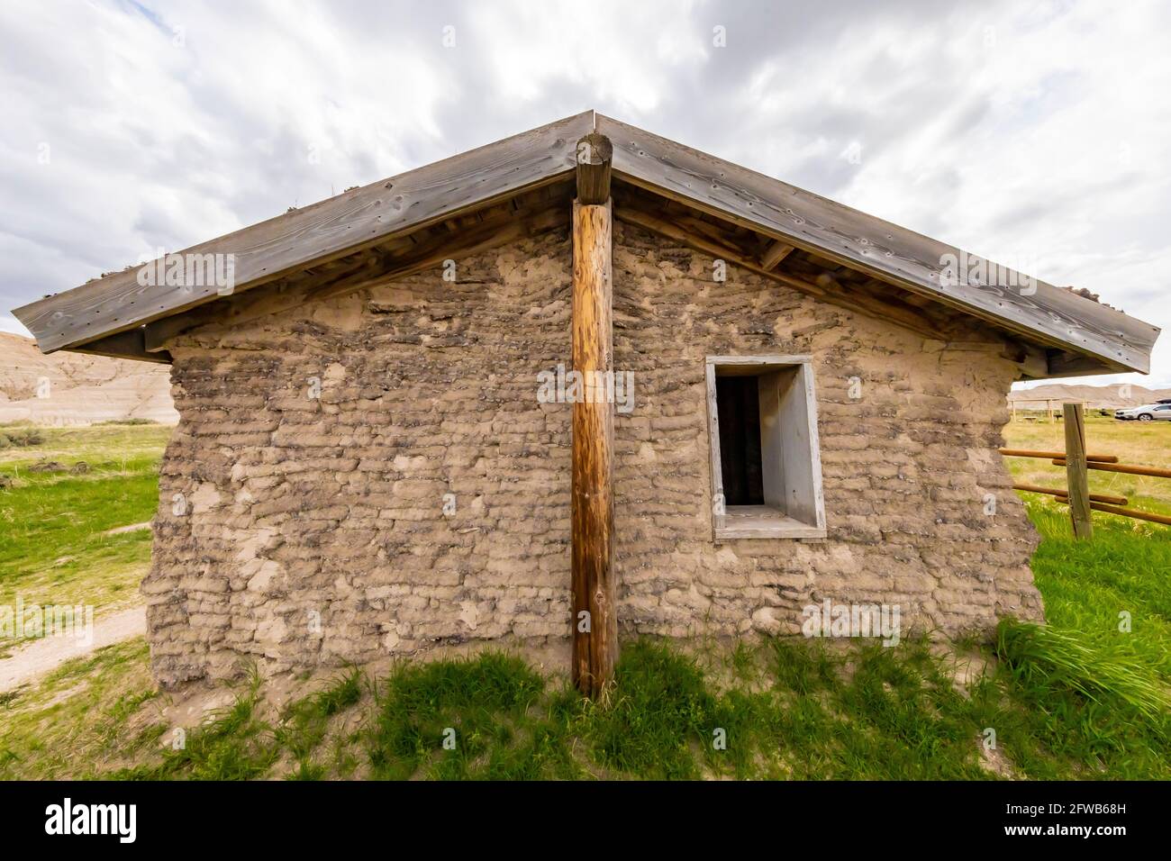 Sod house reconstructed by Nebraska National Forest in 1984 in ...