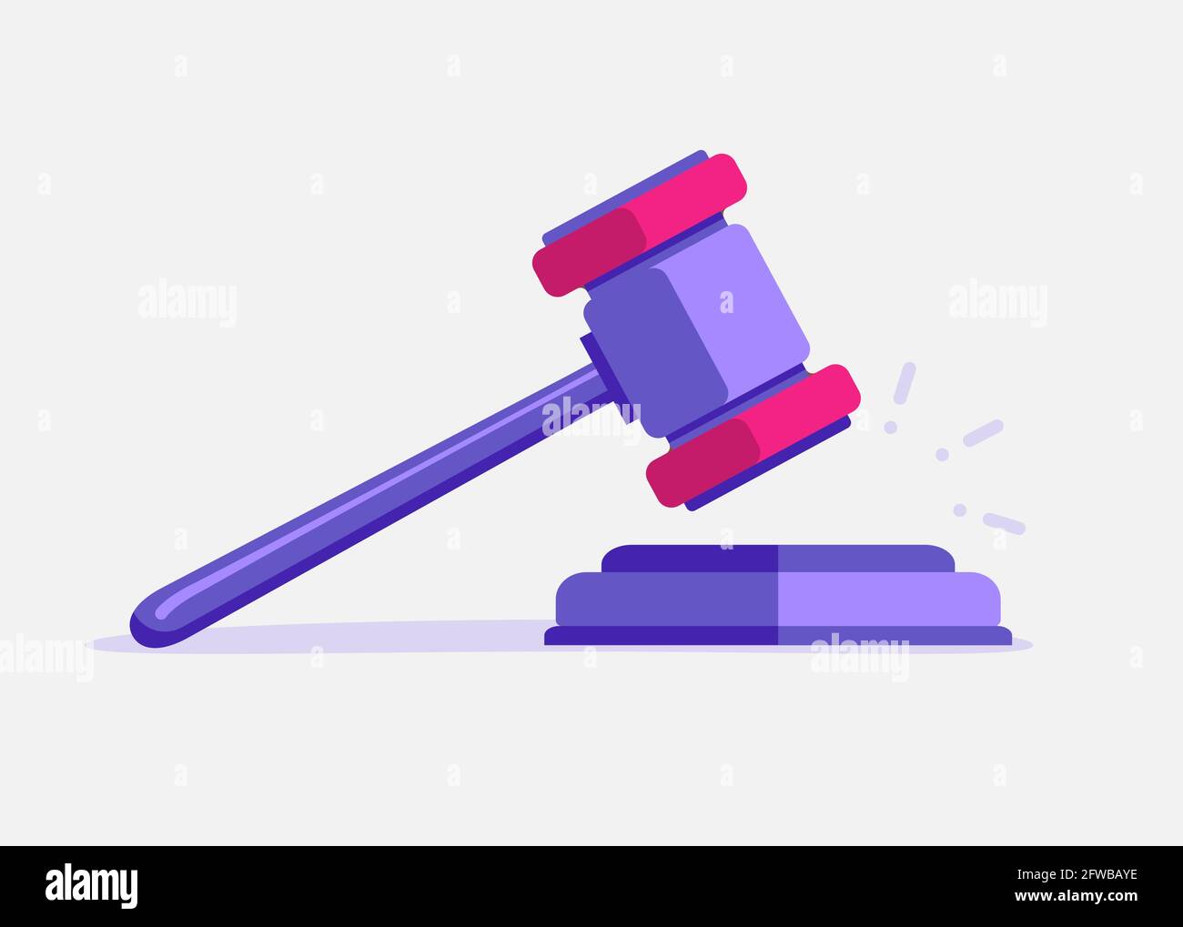Judje hammer icon law gavel. Auction court hammer bid authority concept ...