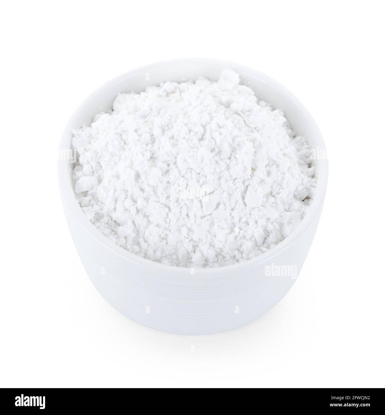 tapioca flour isolated on white background Stock Photo - Alamy