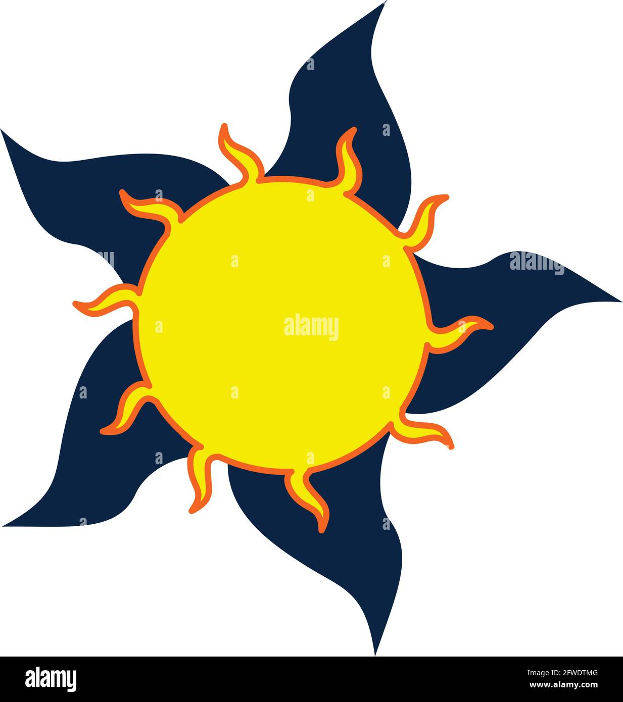 swirly Aztec sun in black and white Stock Vector Image & Art - Alamy