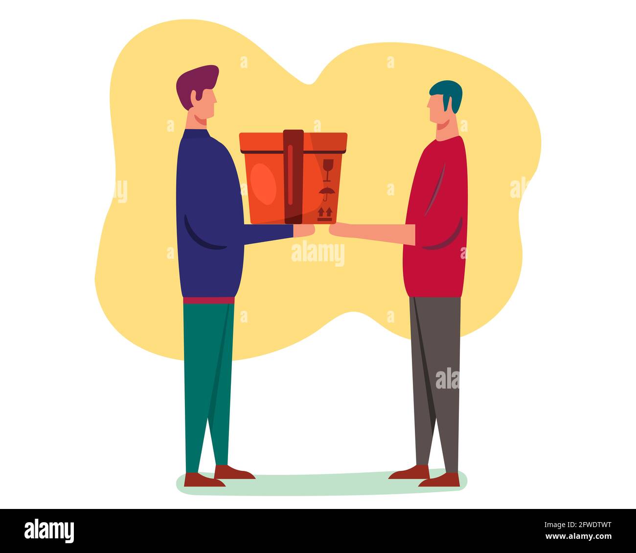 Donation clothes box Stock Vector Images - Alamy