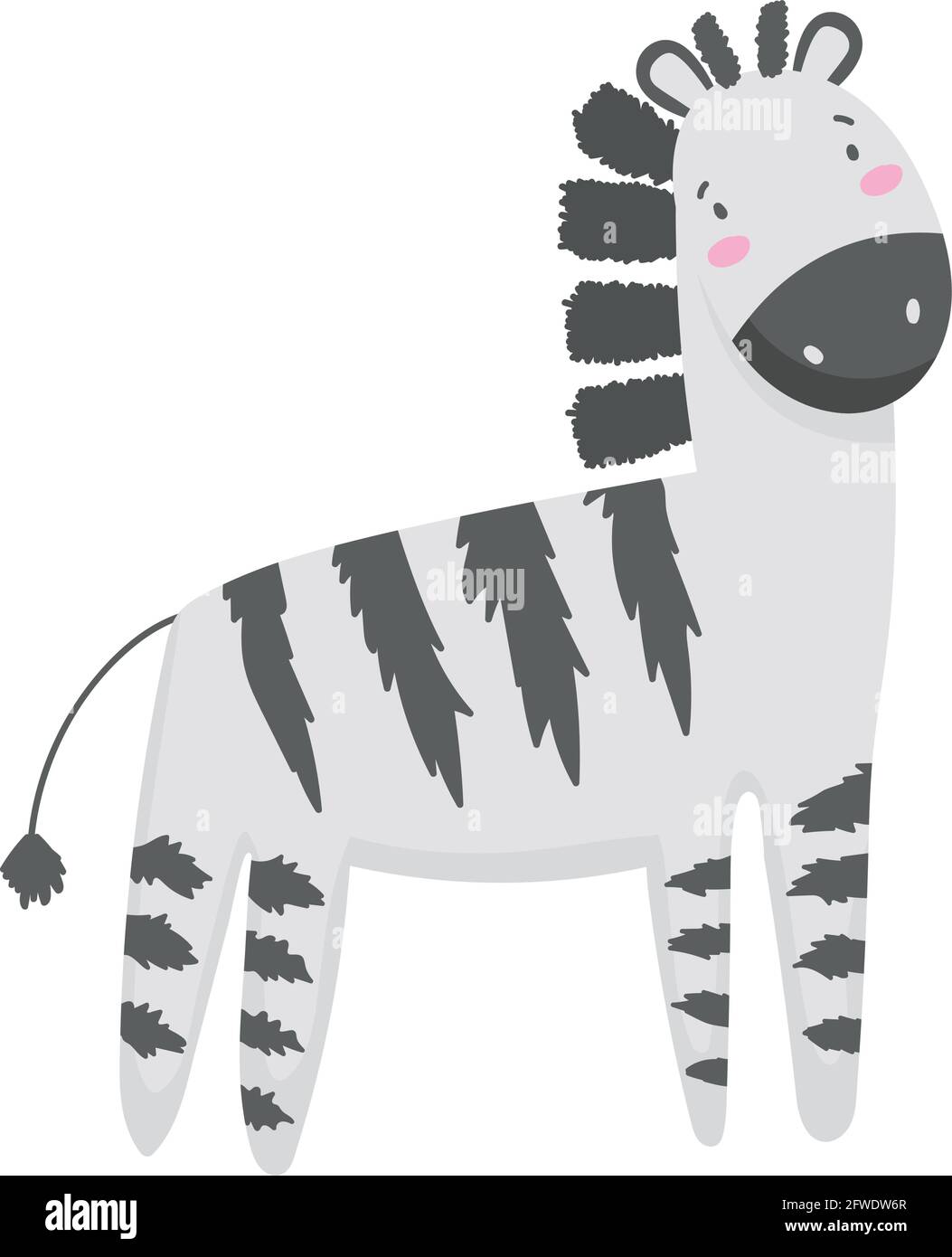 zebra animal cartoon Stock Vector Image & Art - Alamy