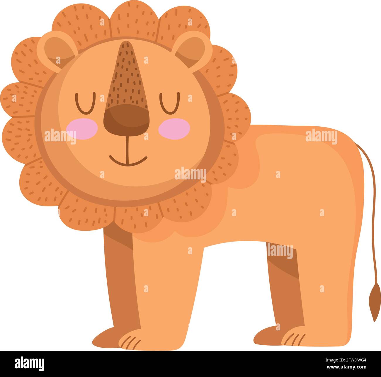 lion animal cartoon Stock Vector Image & Art - Alamy