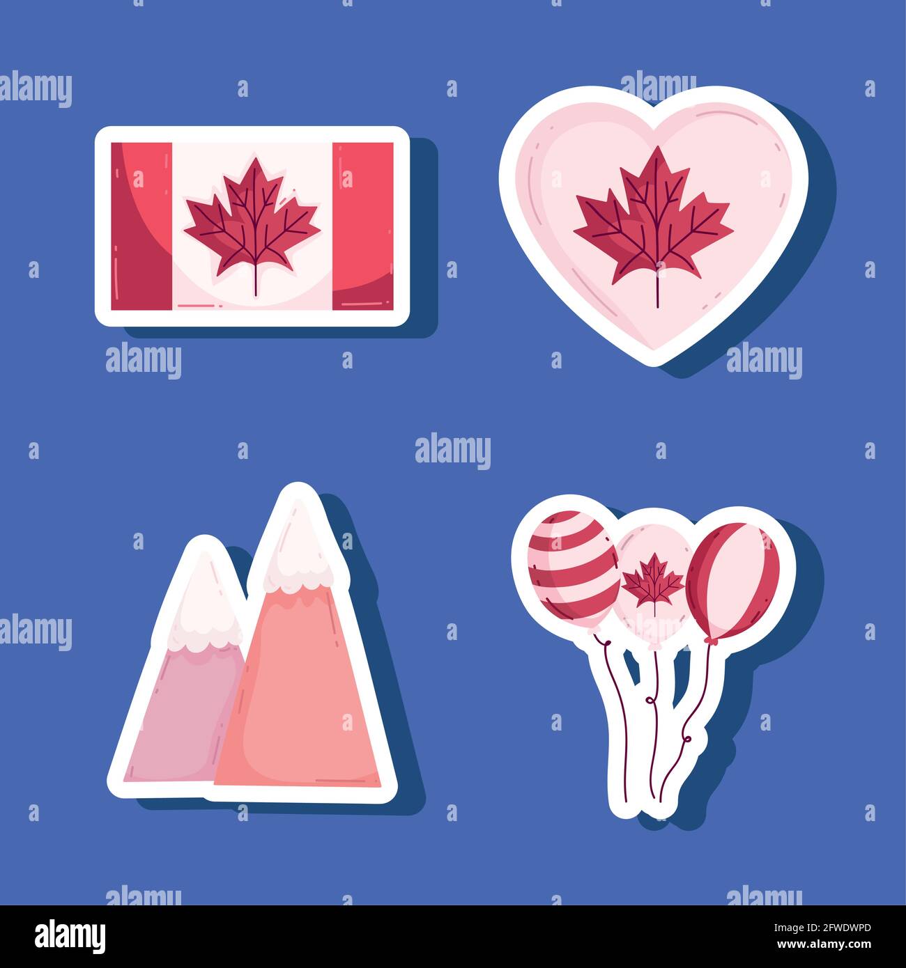 canada sticker icon Stock Vector Image & Art - Alamy