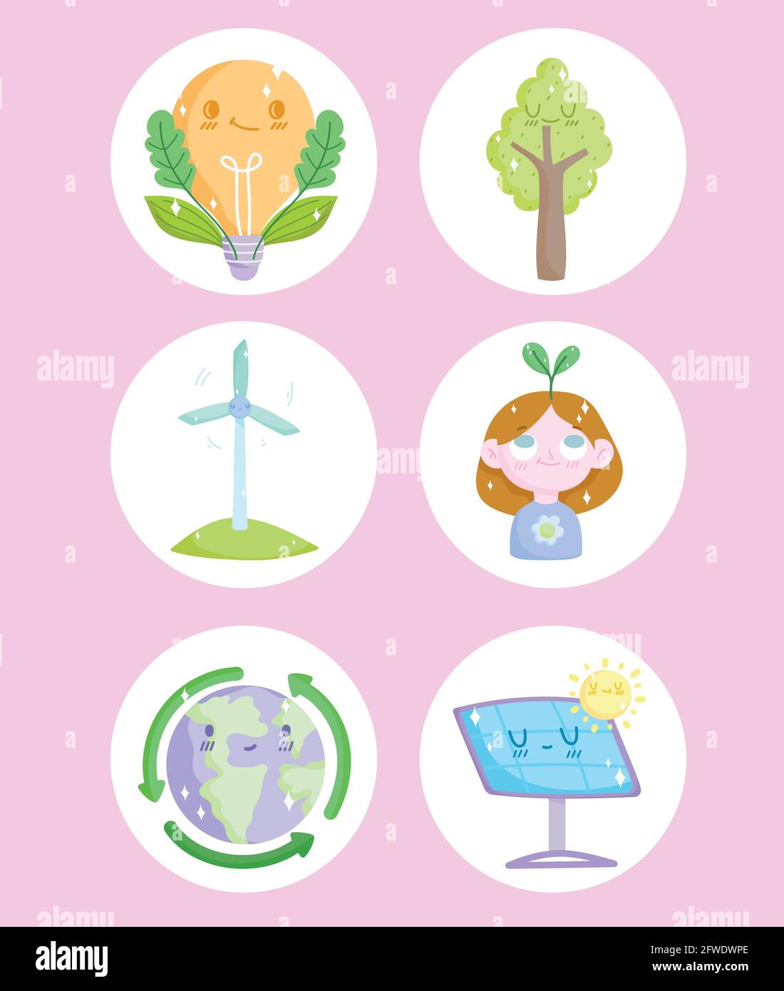 ecology cartoon icons Stock Vector Image & Art - Alamy