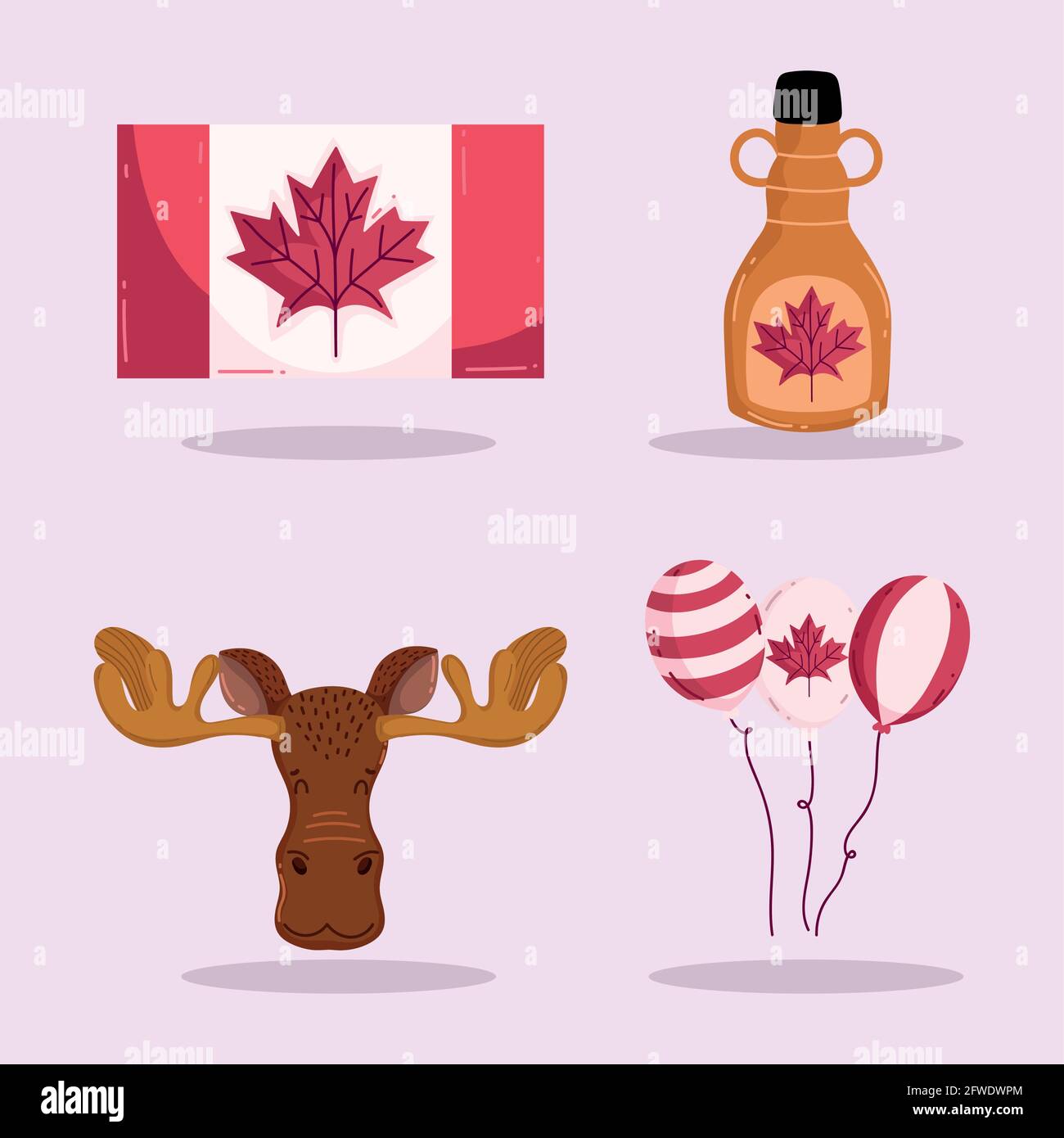 canada icon set Stock Vector Image & Art - Alamy