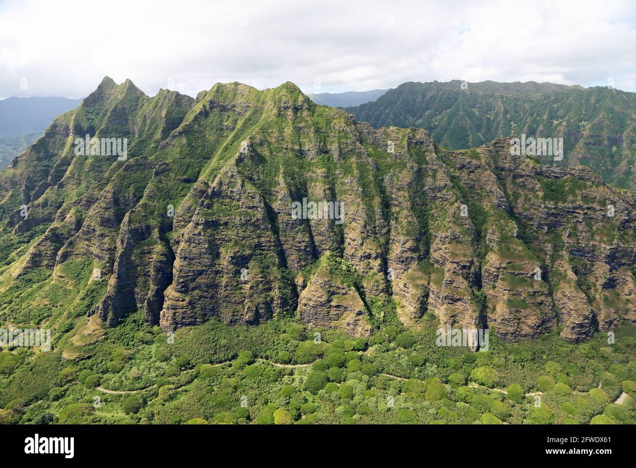 Mountains of Kualoa Ranch - Oahu, Hawaii Stock Photo - Alamy