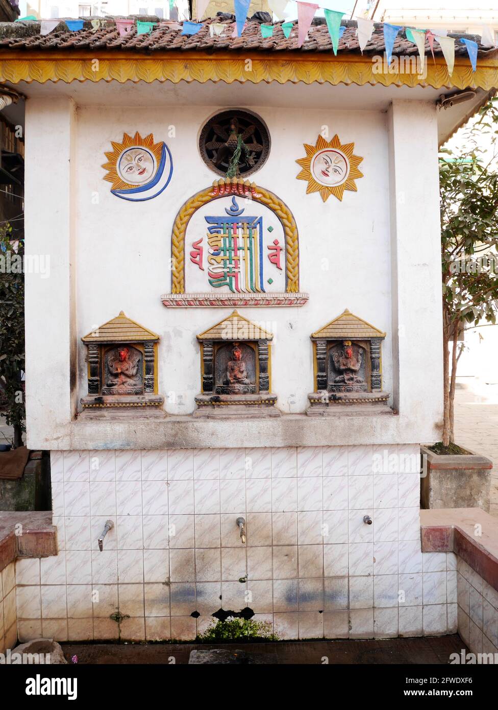 Small shrine and angel deity god buddha statue nepalese for nepali ...