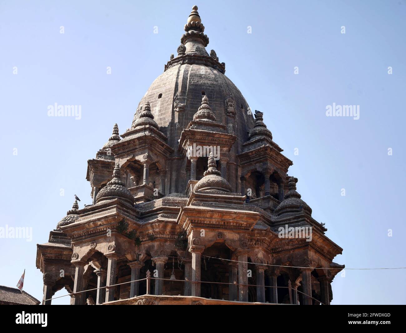 Ancient antique building temple worship sanctuary palace of nepal ...