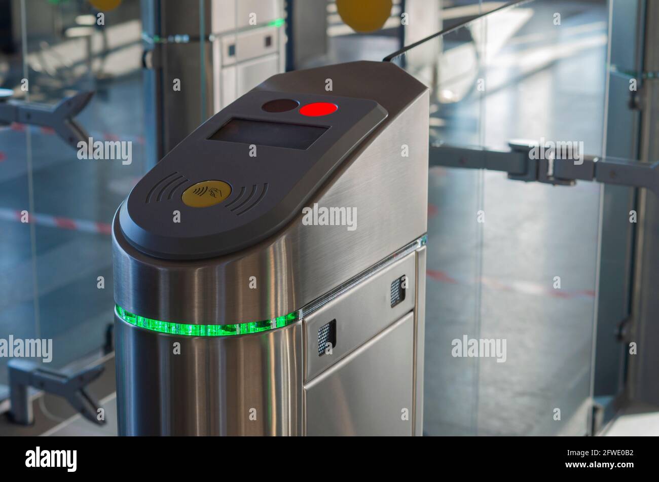 Modern turnstile access control hi-res stock photography and images - Alamy
