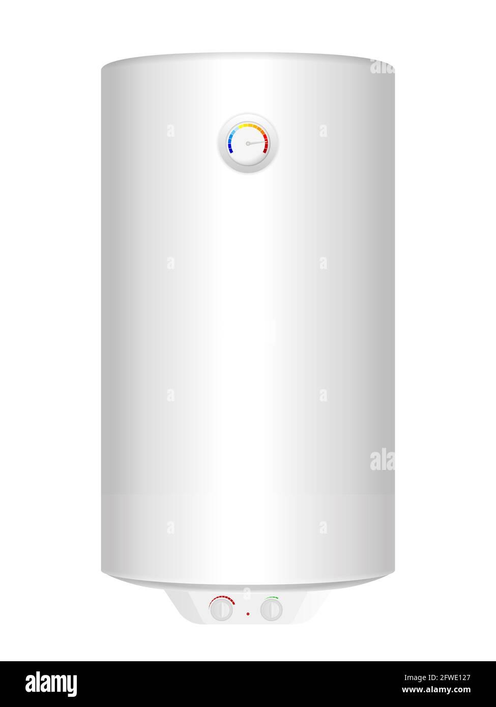 Water heater on a white background. Vector illustration Stock Photo - Alamy