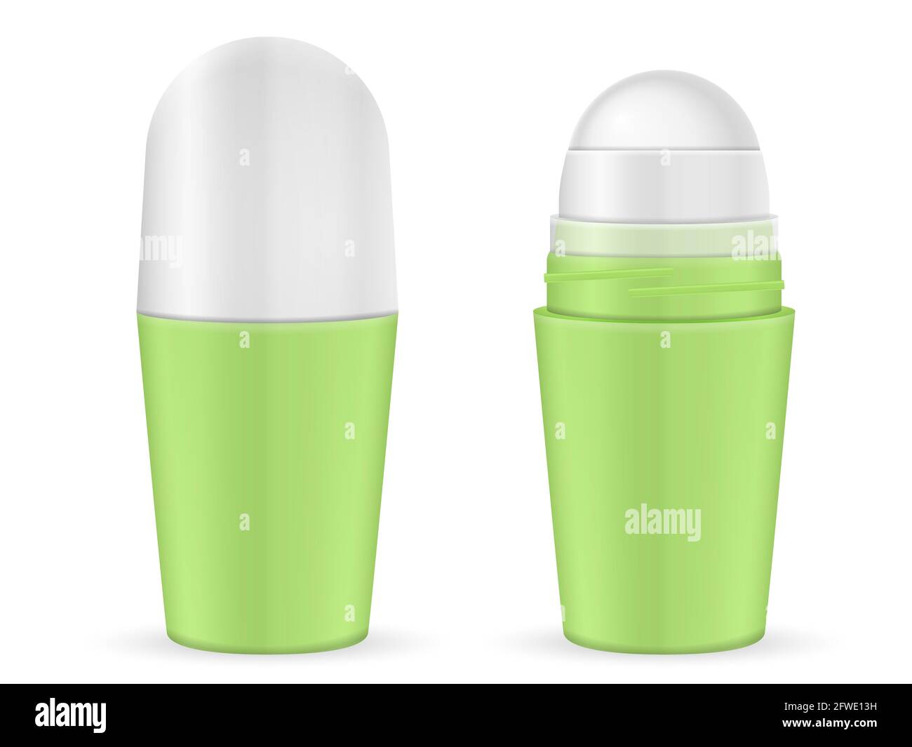 Roll-on deodorant set on a white background. Vector illustration Stock ...