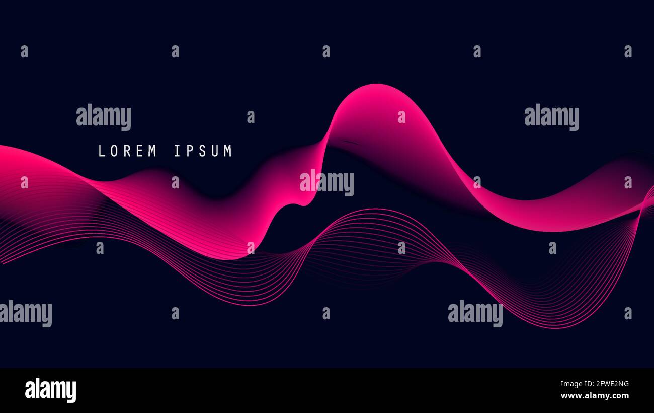 Vector background with color abstract wave Stock Vector Image & Art - Alamy