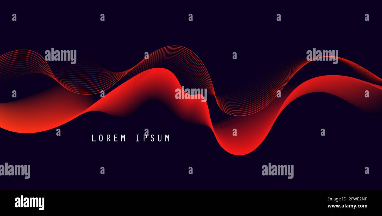 Vector background with color abstract wave Stock Vector Image & Art - Alamy